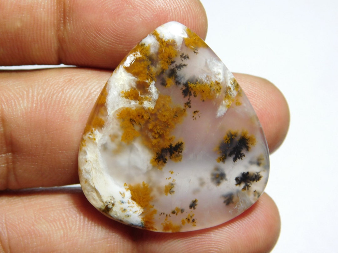 Natural Dendritic Moss Agate Cabochons Top Quality Dendritic - Etsy
