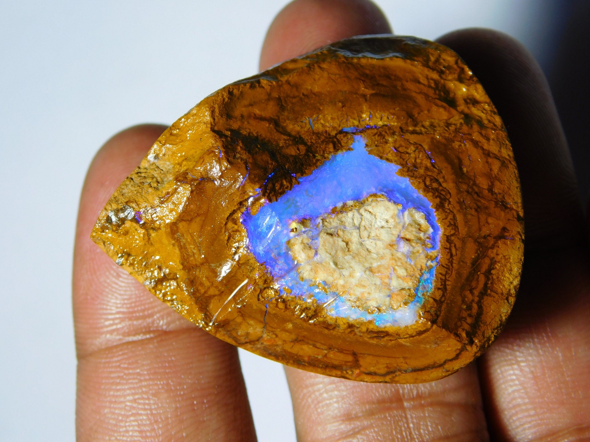 Natural Boulder Opal Gemstone Gorgeous Boulder Opal Cabochon | Etsy