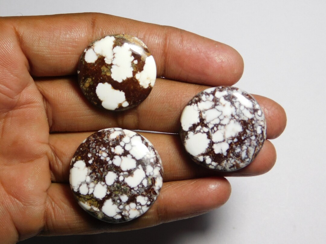 3pcs. Natural Magnesite Lot Cabochon,magnesite Loose Stone,magnesite ...