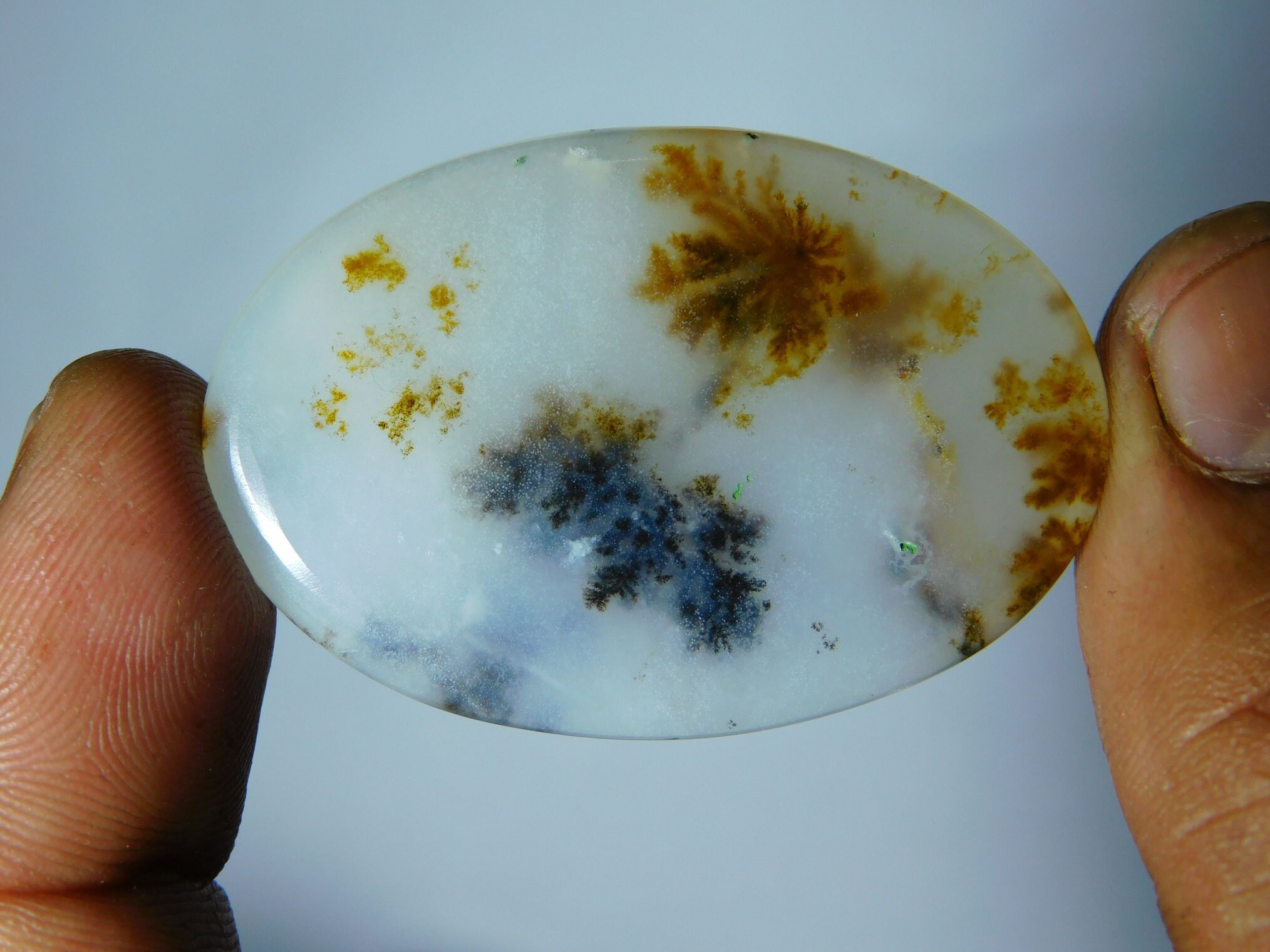 Natural Dendritic moss agate Cabochons Top Quality Dendritic | Etsy