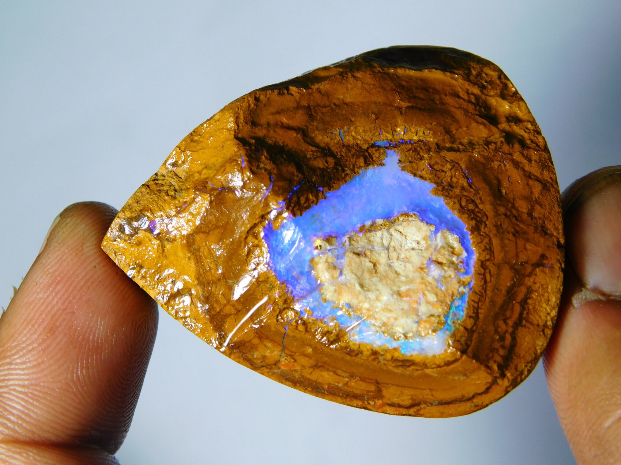 Natural Boulder Opal Gemstone Gorgeous Boulder Opal Cabochon - Etsy