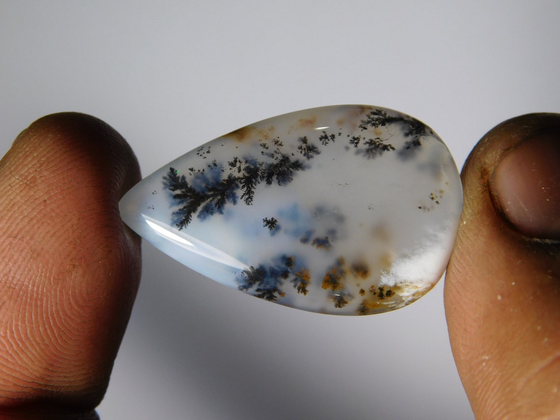 Natural Dendritic moss agate Cabochons Top Quality Dendritic | Etsy