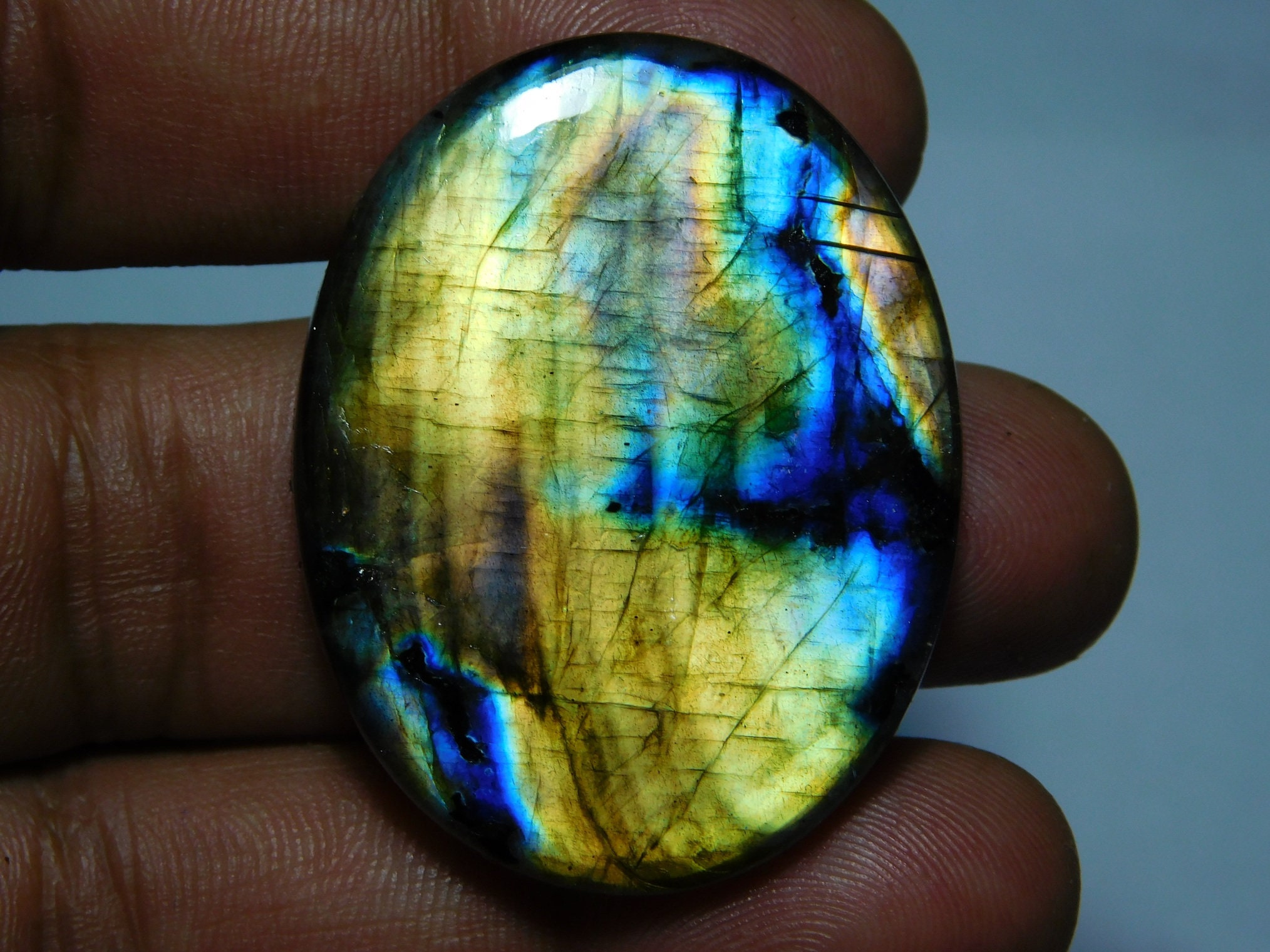 Amazing Quality Purple Labradorite Cabochons Labradorite | Etsy