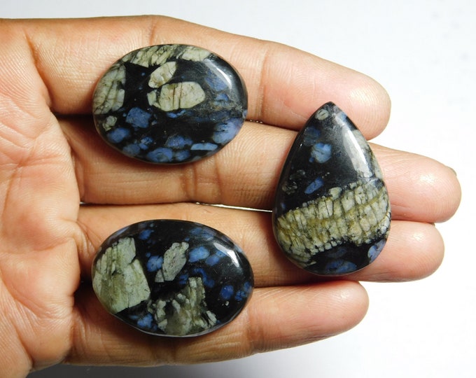 Que Sera Lot of 3 Piece Cabochon Que Sera Lot Gemstone Top Quality Que ...
