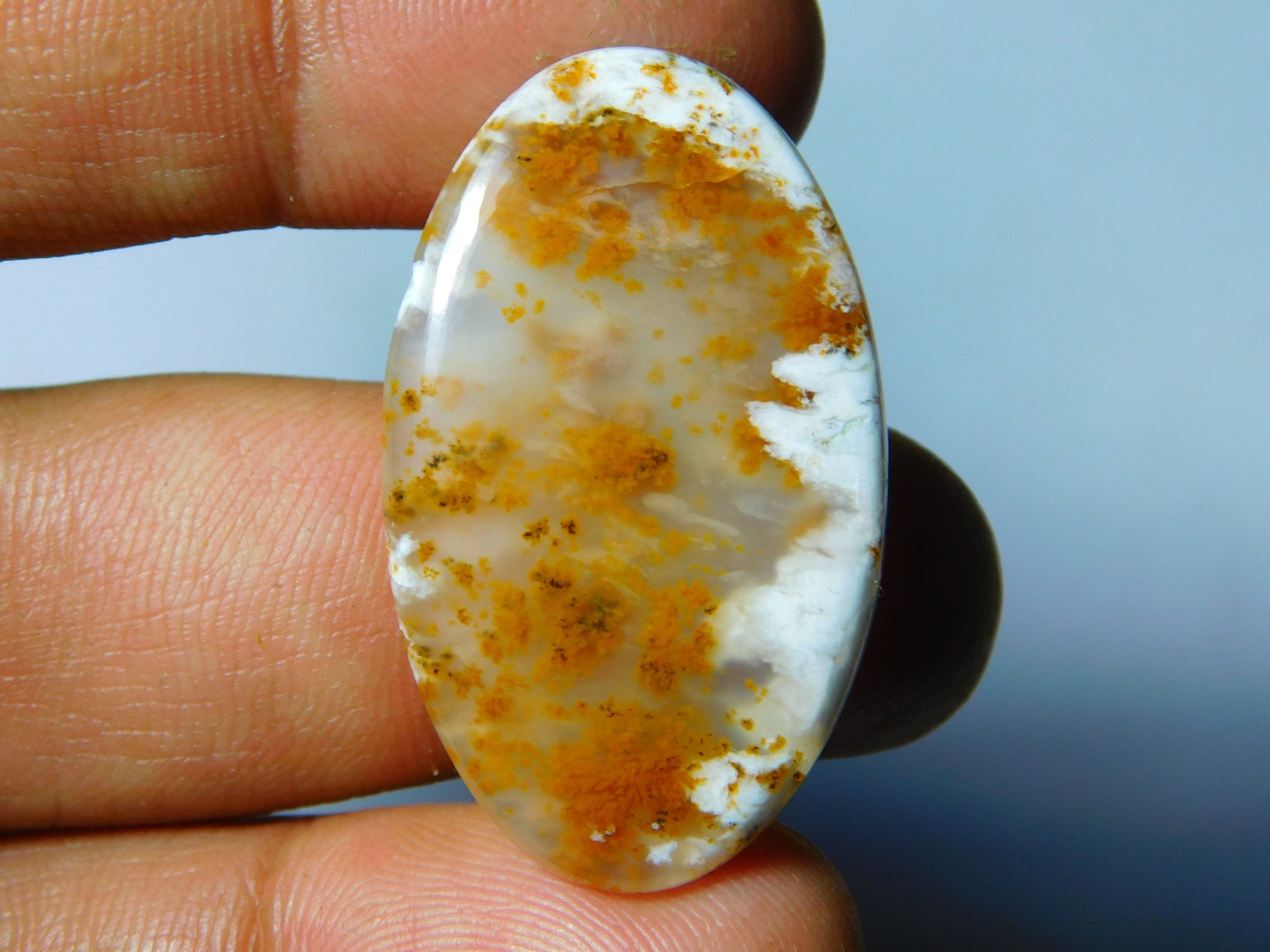 Natural Dendritic Moss Agate Cabochons Top Quality Dendritic - Etsy