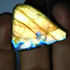 Rare Blue Labradorite Spectrolite Slice Blue Flasy Top - Etsy