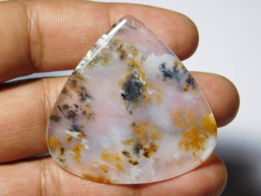 Natural Dendritic Moss Agate Cabochons Top Quality Dendritic - Etsy