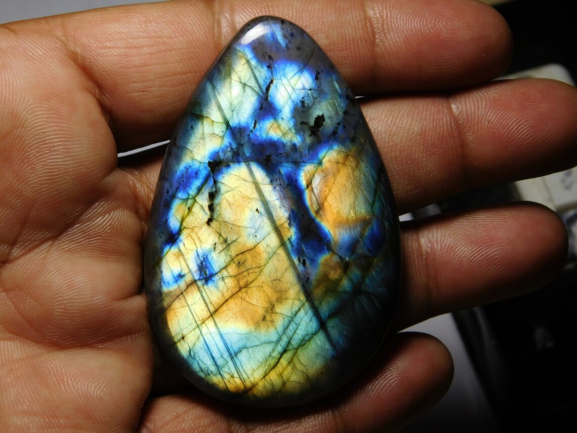 A Very Rare Purple Labradorite Spectrolite Cabochon - Etsy
