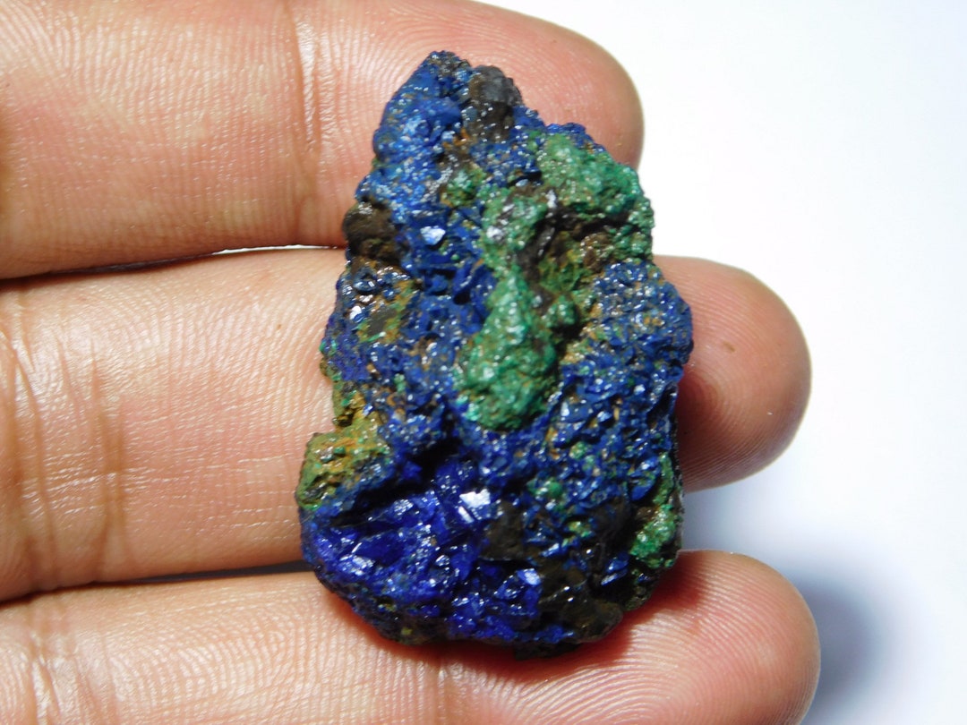 Azurite Malachite Druzy Cabochon: Natural Loose Gemstone, 106ct - Etsy