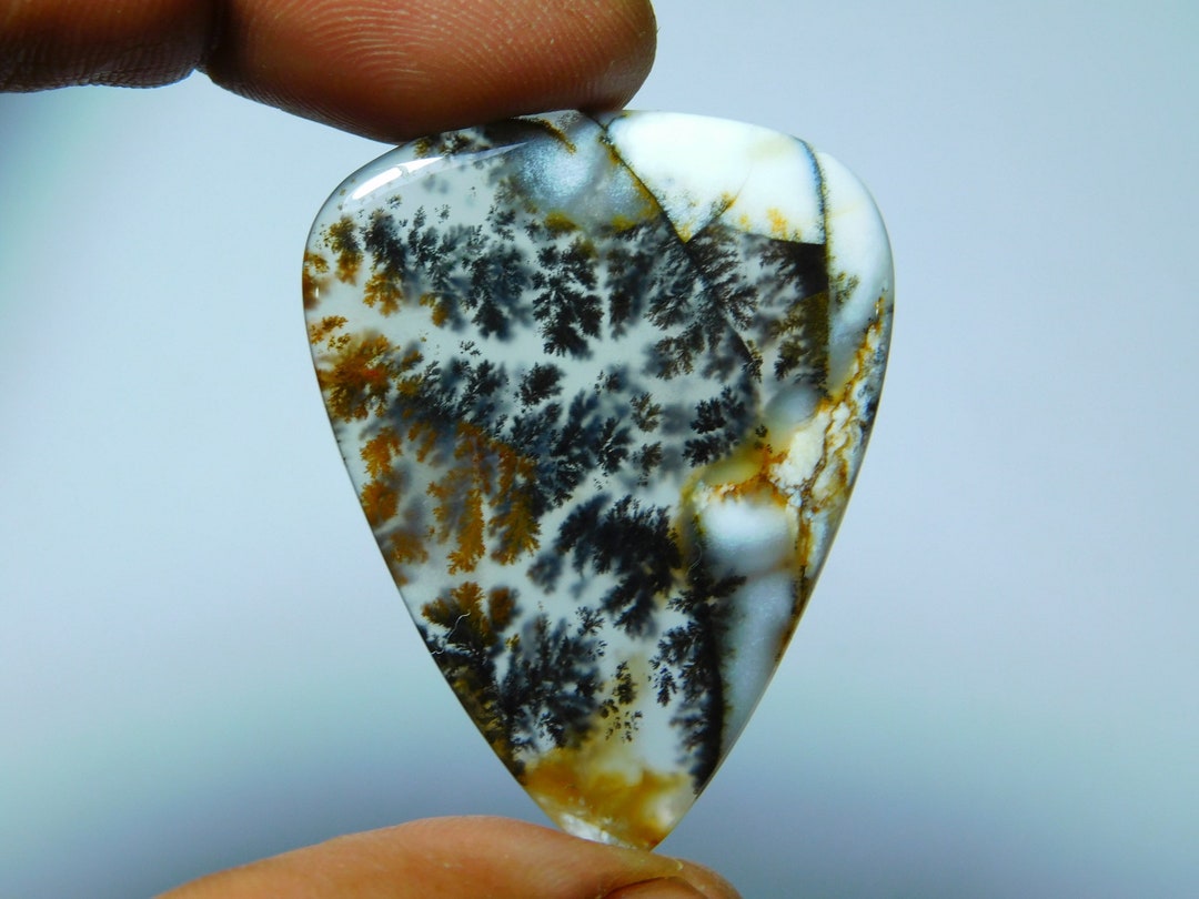 Natural Dendritic Moss Agate Cabochons Top Quality Dendritic - Etsy