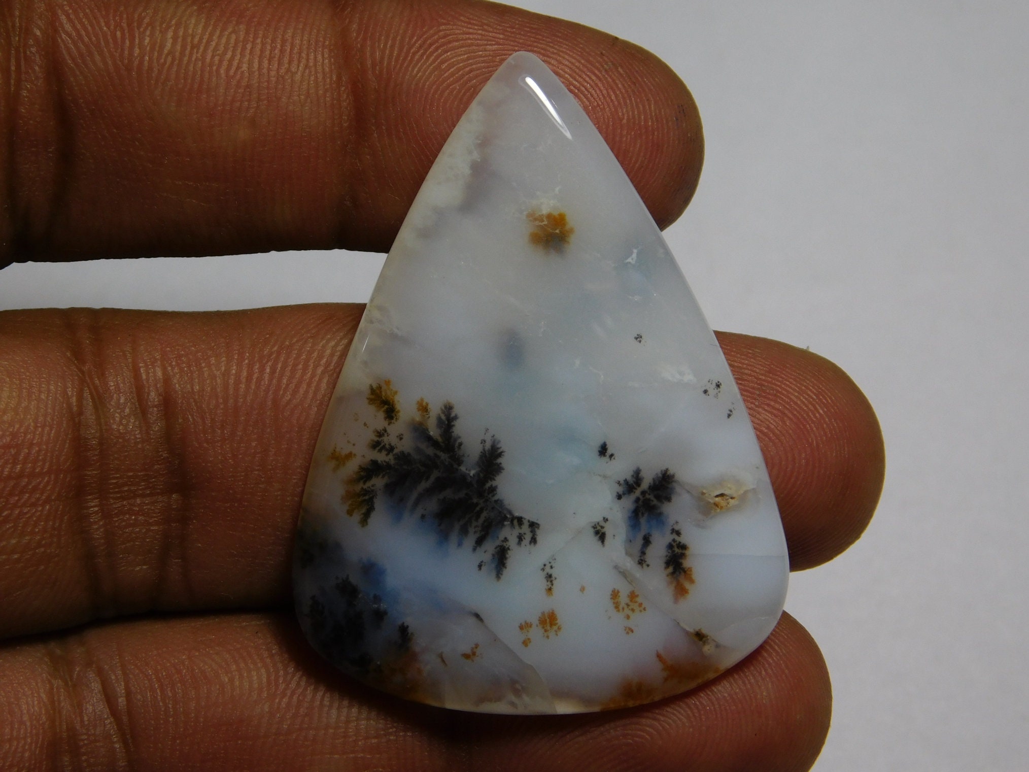 Natural Dendritic Moss Agate Cabochons Top Quality Dendritic - Etsy