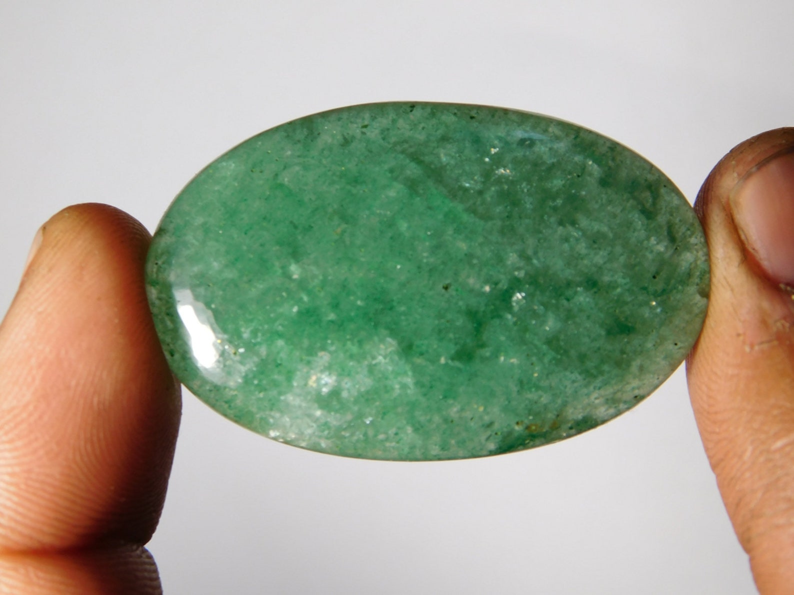 A Rare Green Strawberry Quartz Cabochonstop Quality - Etsy