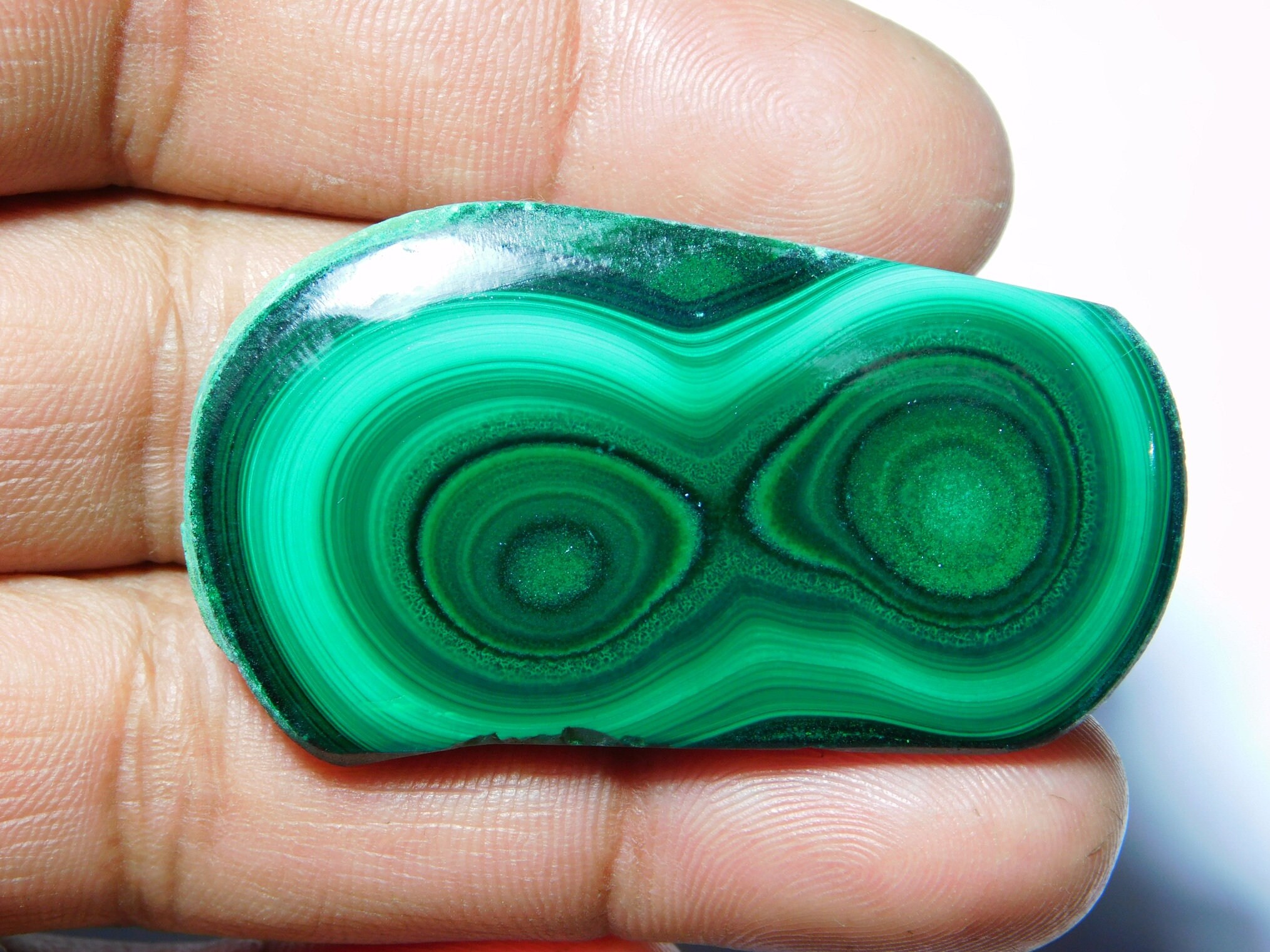 Malachite Slice Very Gorgeous Design Gemstone Beautiful & - Etsy