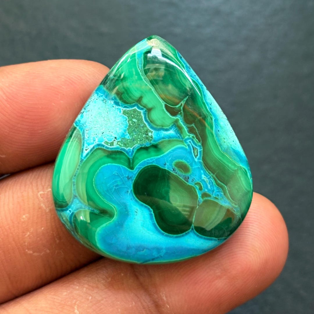 Azurite Malachite of Very Rare & Gorgeous Very High Quality Cabochon ...