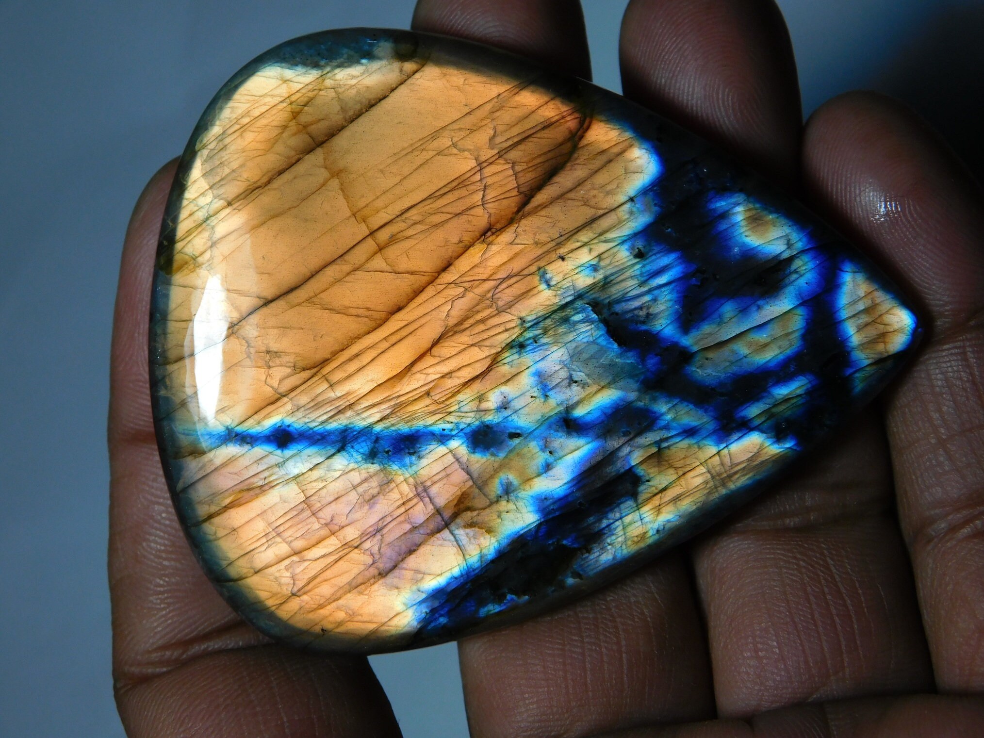 A Very Rare Purple Labradorite Spectrolite Cabochon | Etsy