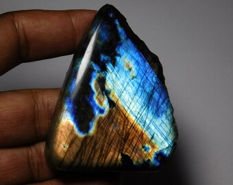 Rare Blue Labradorite Spectrolite Slice Blue Flasy Top | Etsy