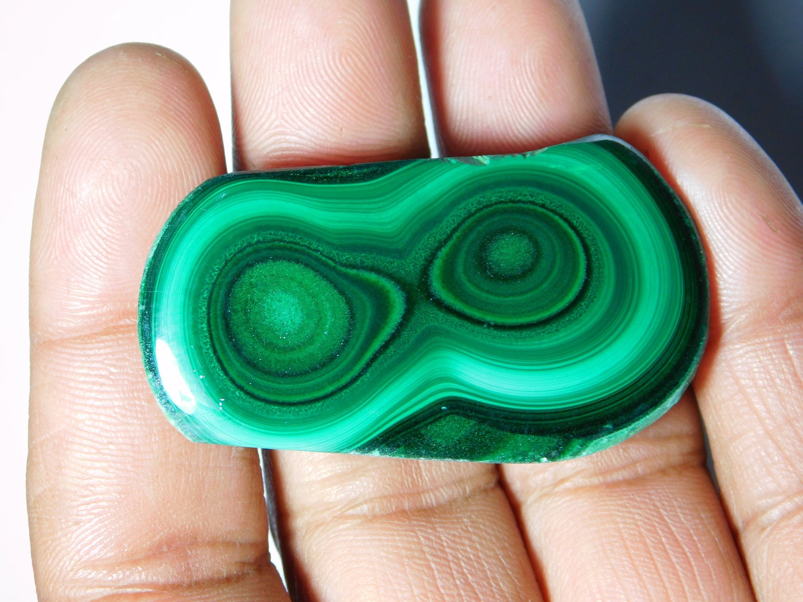 Malachite Slice Very Gorgeous Design Gemstone Beautiful & | Etsy