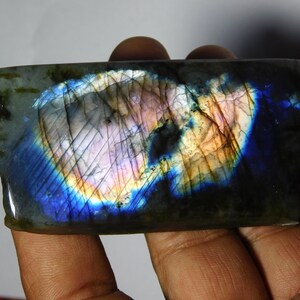 Rare Blue Labradorite Spectrolite Slice Blue Flasy Top - Etsy