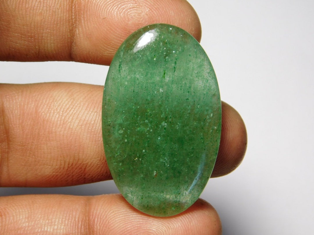 A Rare Green Strawberry Quartz Cabochons,top Quality Strawberry Quartz ...