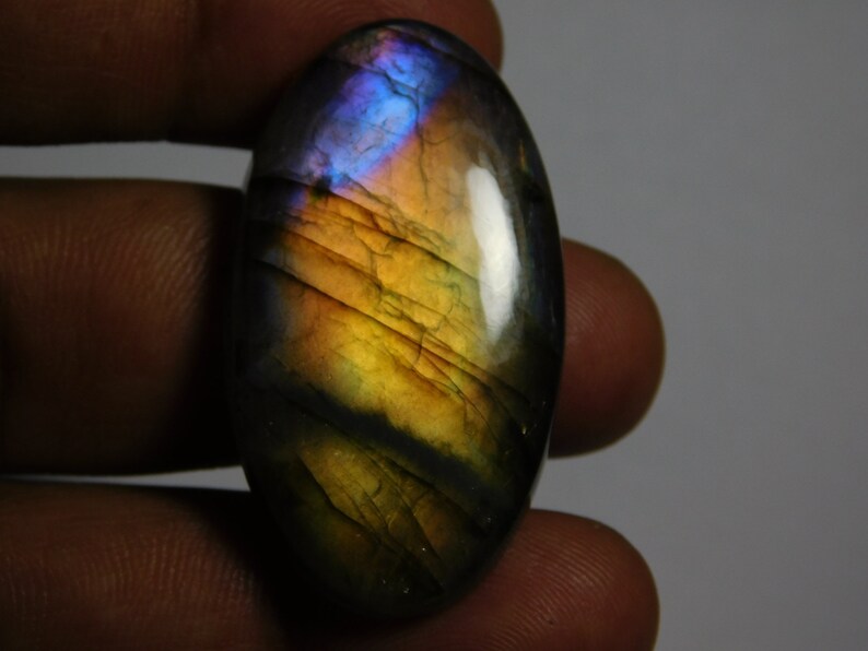 A Very Rare Purple Labradorite Spectrolite Cabochon | Etsy