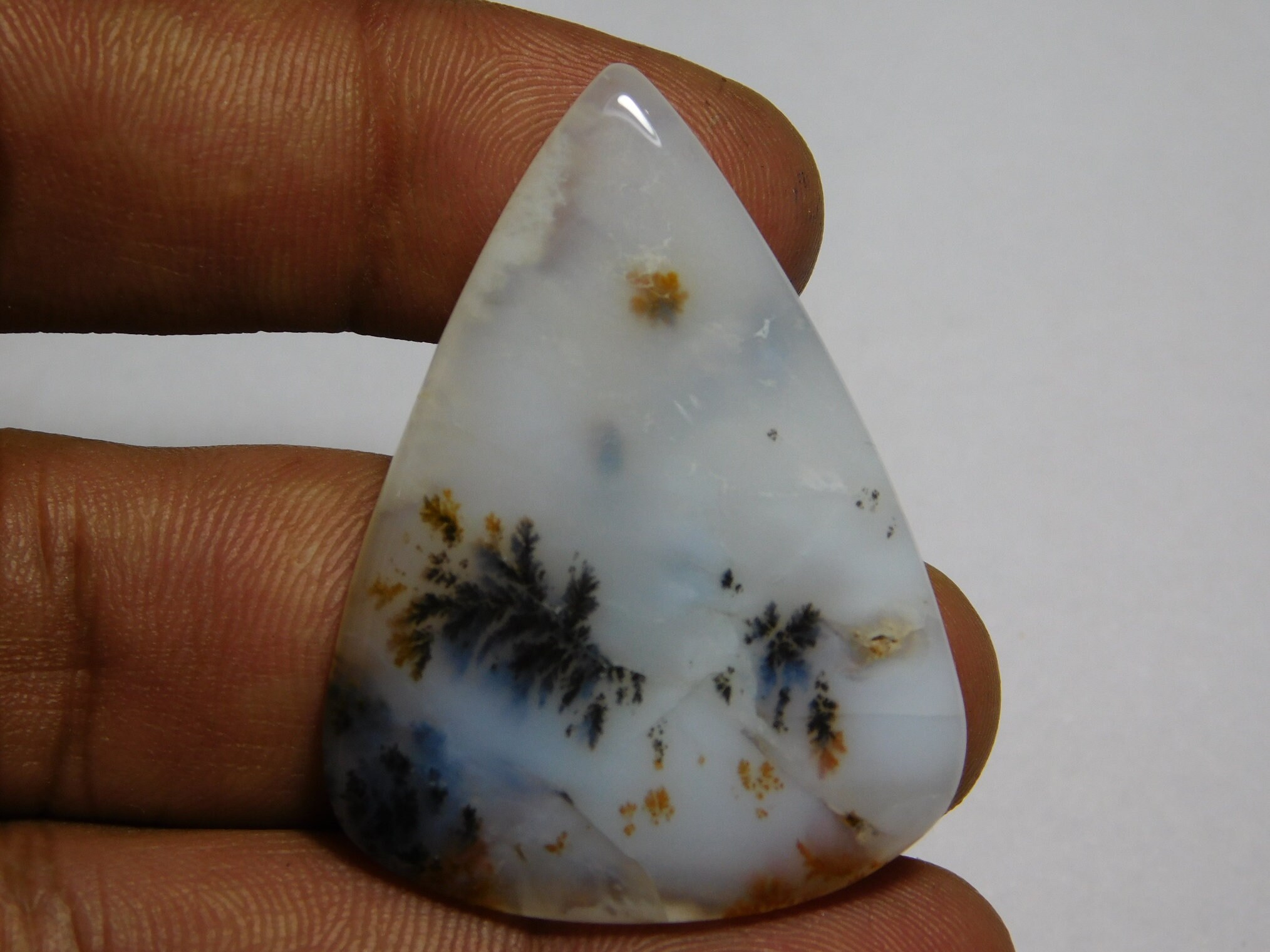 Natural Dendritic Moss Agate Cabochons Top Quality Dendritic - Etsy