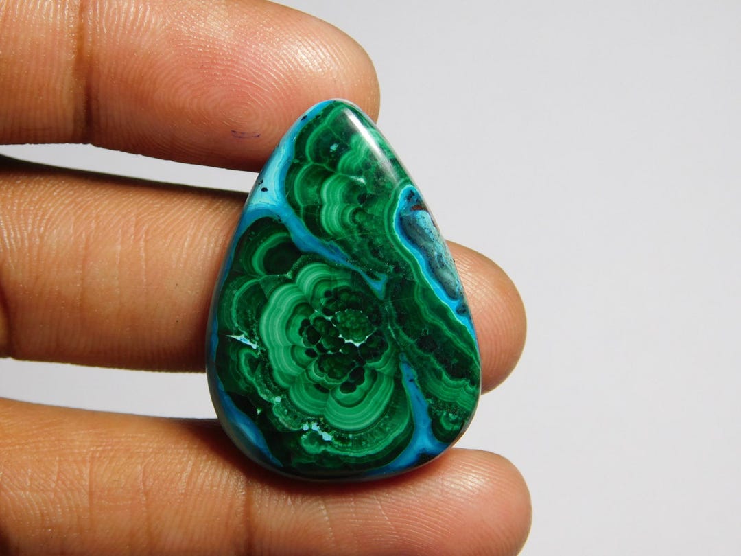 Azurite Malachite of Very Rare & Gorgeous Very High Quality Cabochon ...