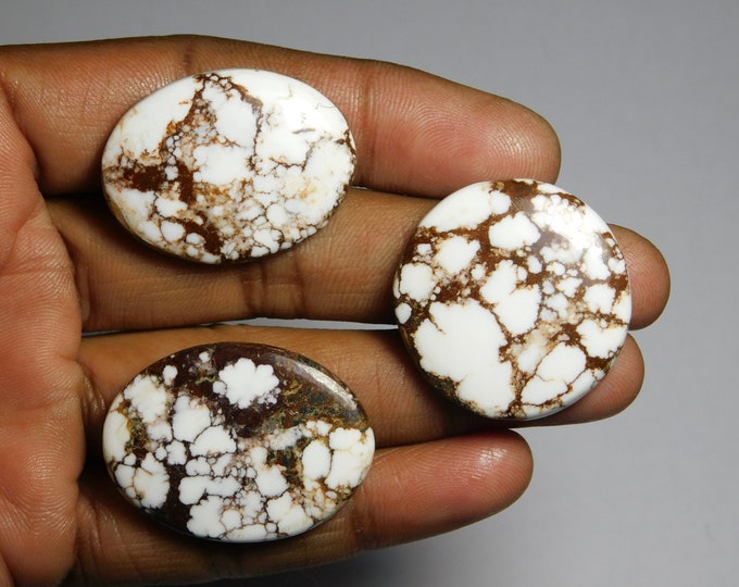 3pcs. Natural Magnesite Lot Cabochon,magnesite Loose Stone,magnesite ...