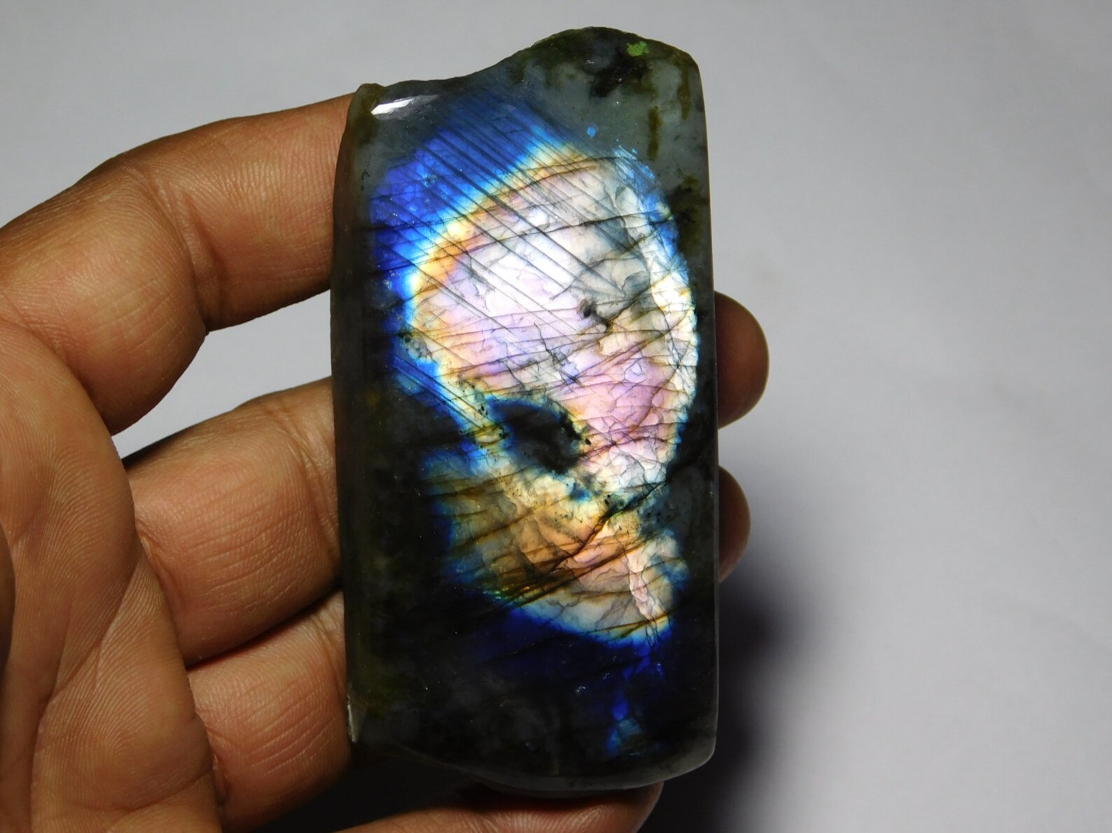 Rare Blue Labradorite Spectrolite Slice Blue Flasy Top - Etsy