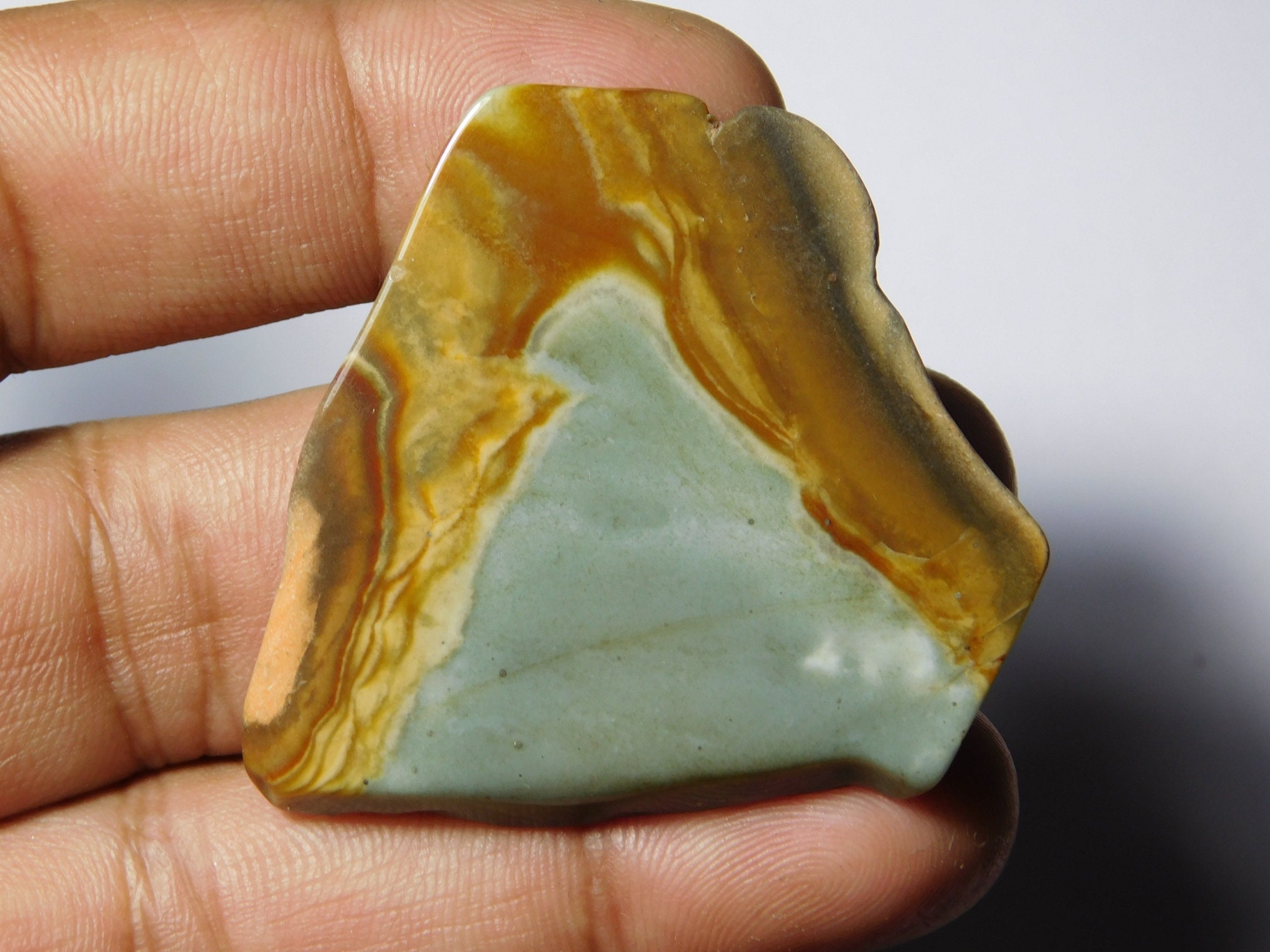 Natural Polygram Jasper Slice Cabochon Polygram Jasper - Etsy