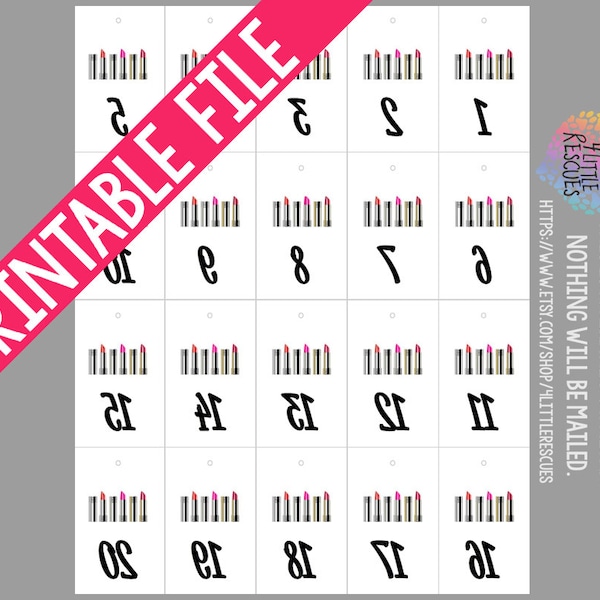 Mirror Image Numbers - Etsy