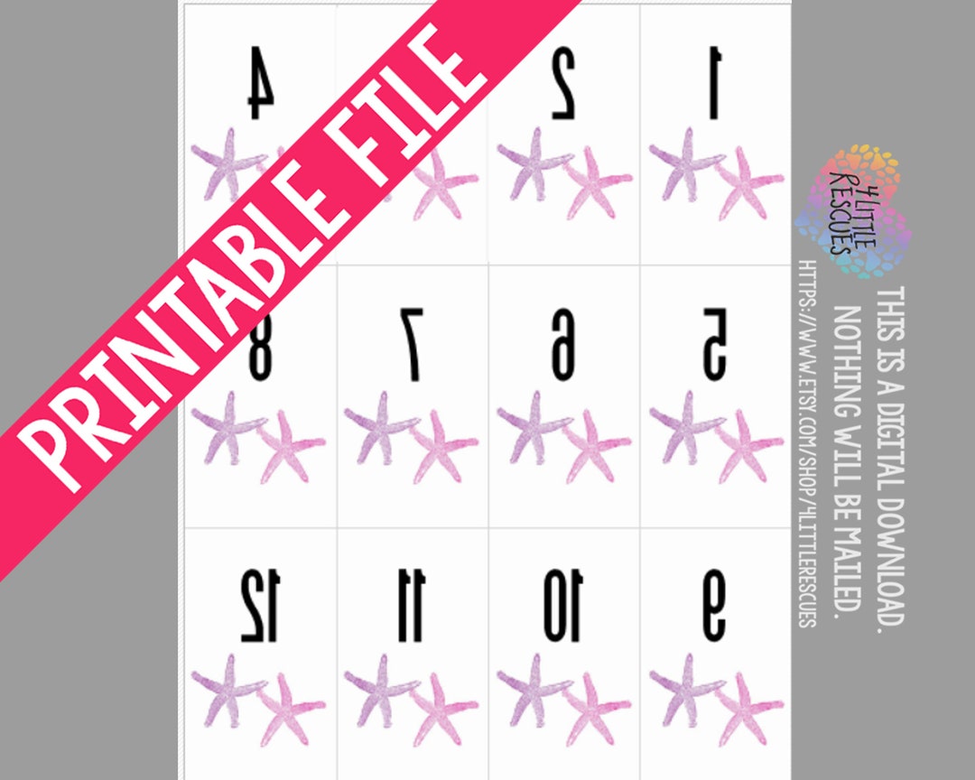 Printable: Starfish Pink Purple Forward Reverse Live Sale Facebook ...