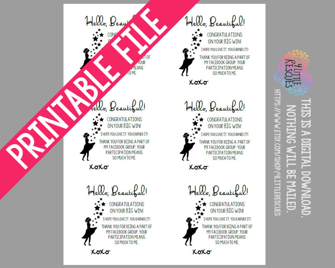 Printable Alibi Cards Addicts Disguise Congrats on Free Item Hide ...