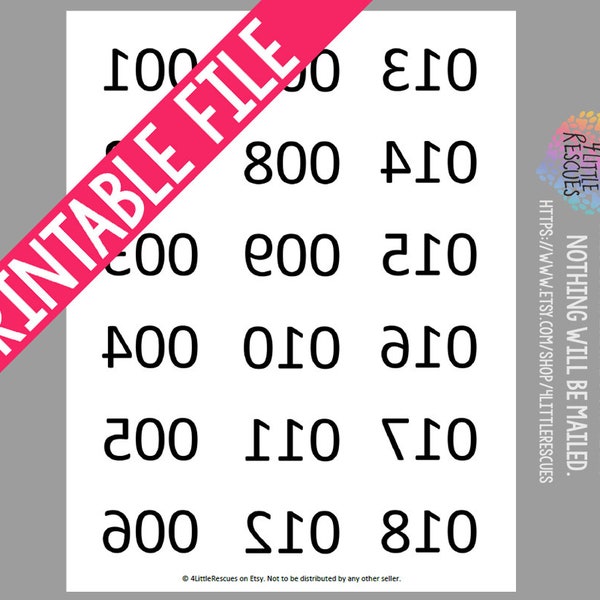 Numbers for Live Sales - Etsy