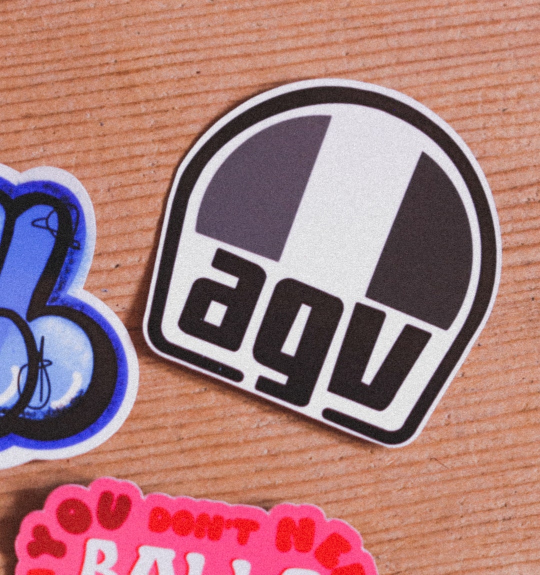 Agv Sticker Waterproof Motorcycle Helmet - Etsy