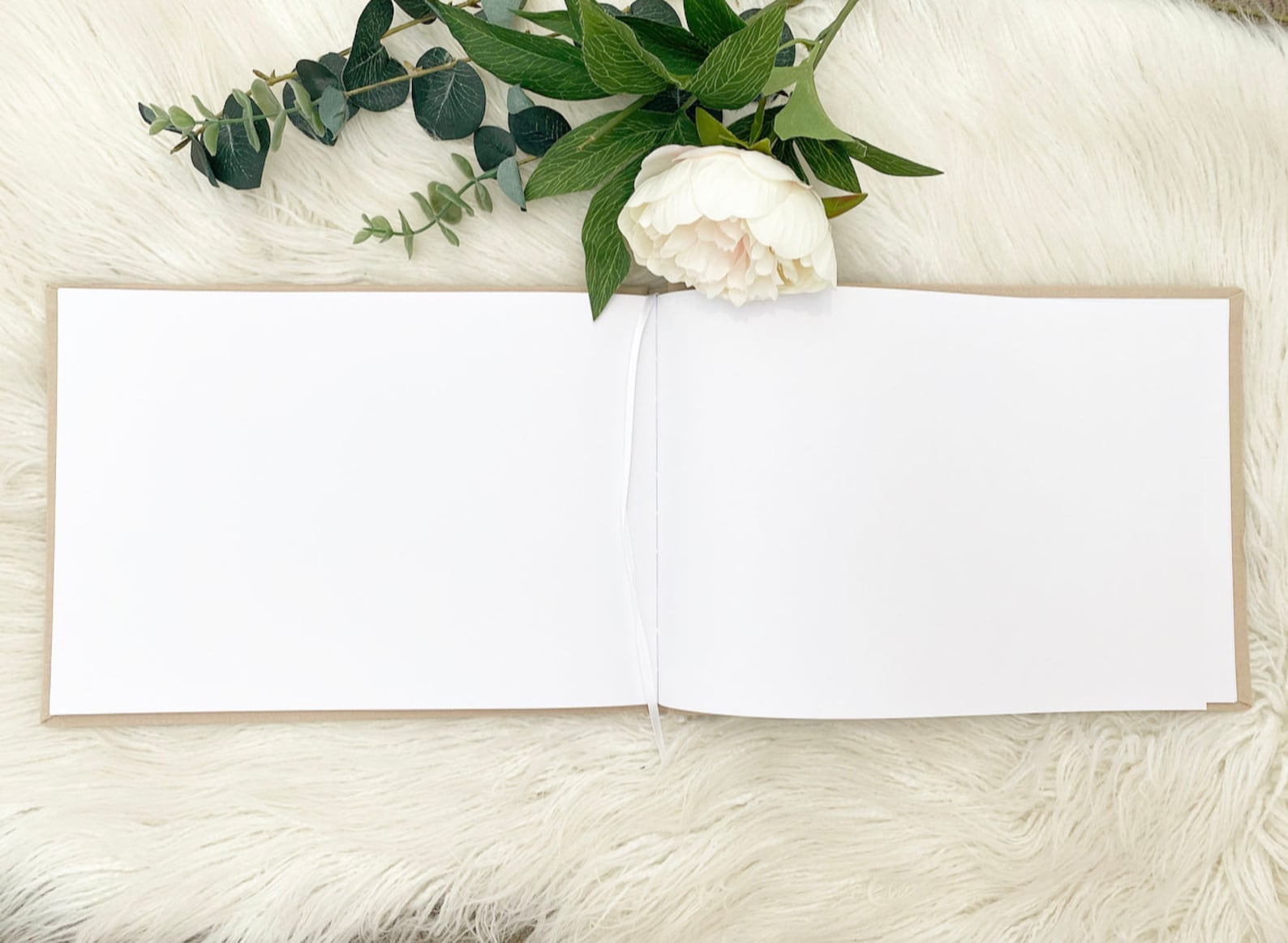 D1 - Luxe Linen Hard Cover Custom Initials Wedding Guest Book / Custom ...
