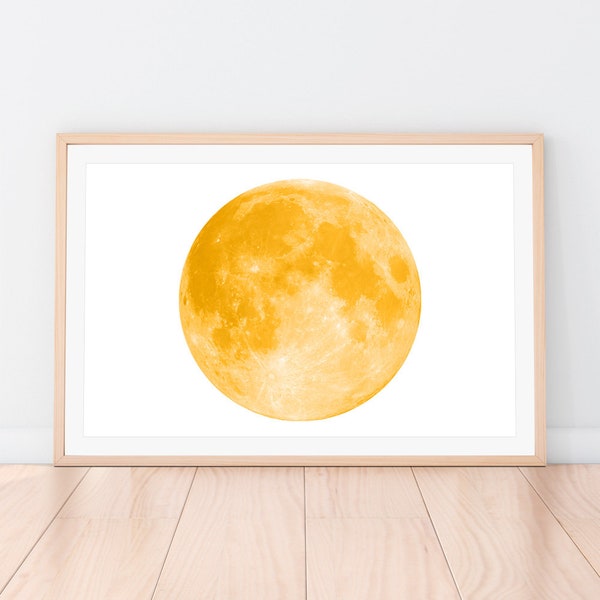 Moon Print - Etsy