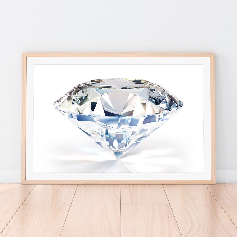 Diamond Print, Minimalist Art, Modern Wall Decor, Printable Poster ...