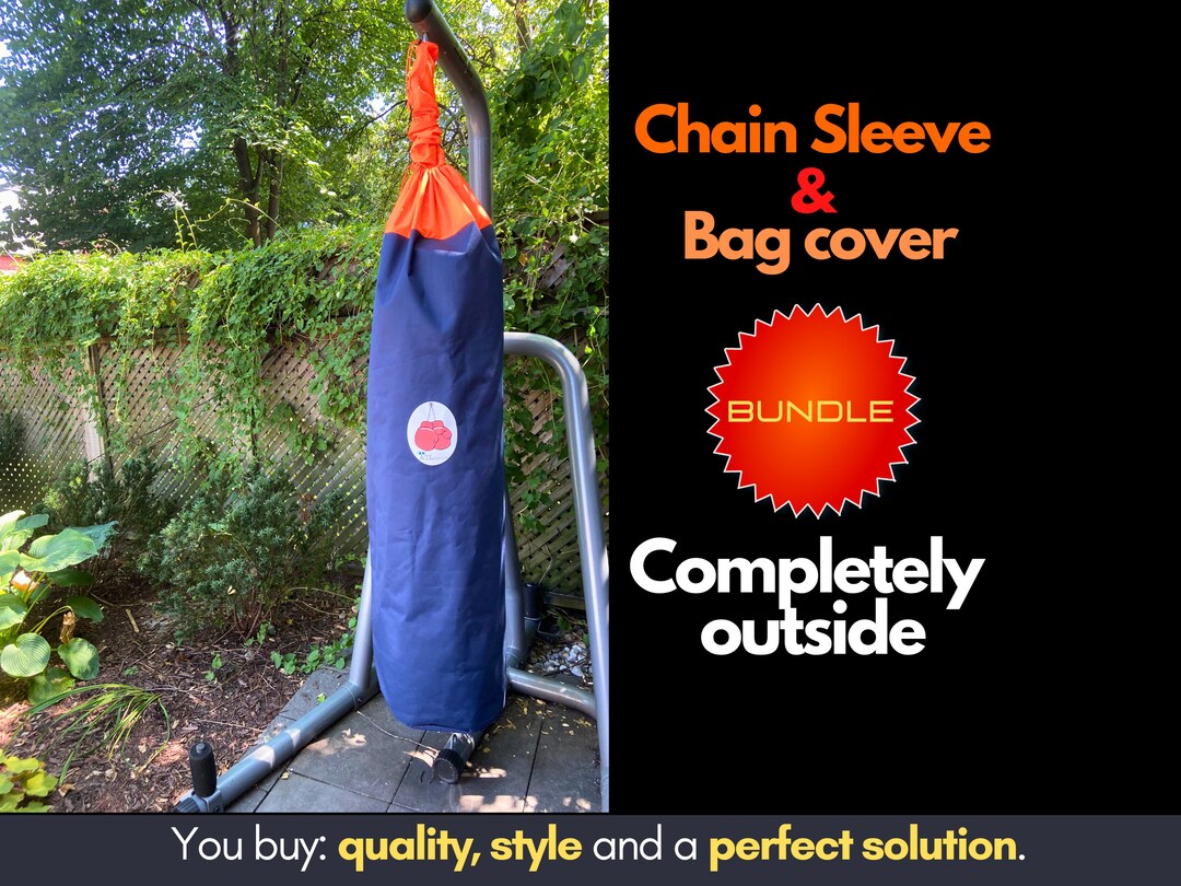 Bundle - Punching Bag Cover and Chain Sleeve, Waterproof Outdoor ...