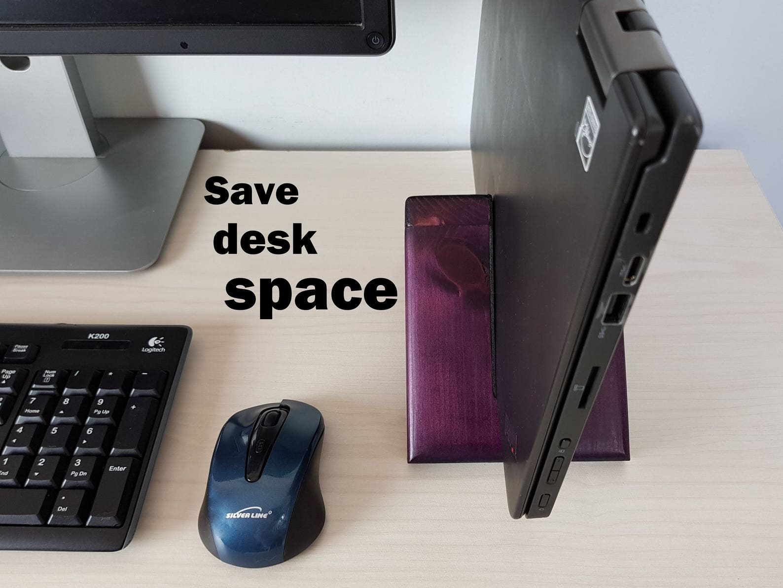 Vertical Laptop Stand laptop Holder desk office Desk | Etsy