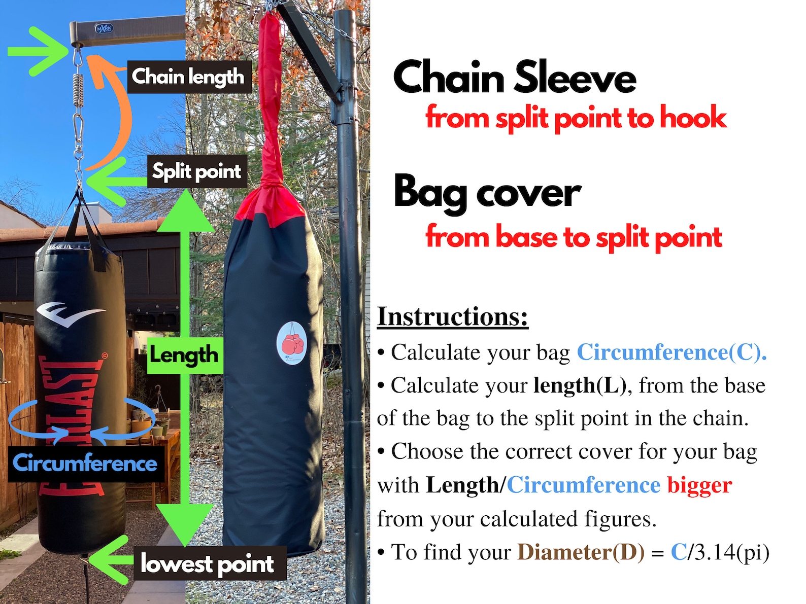 Punching Bag Cover, Waterproof Outdoor/ Indoor Cover for Protecting a ...