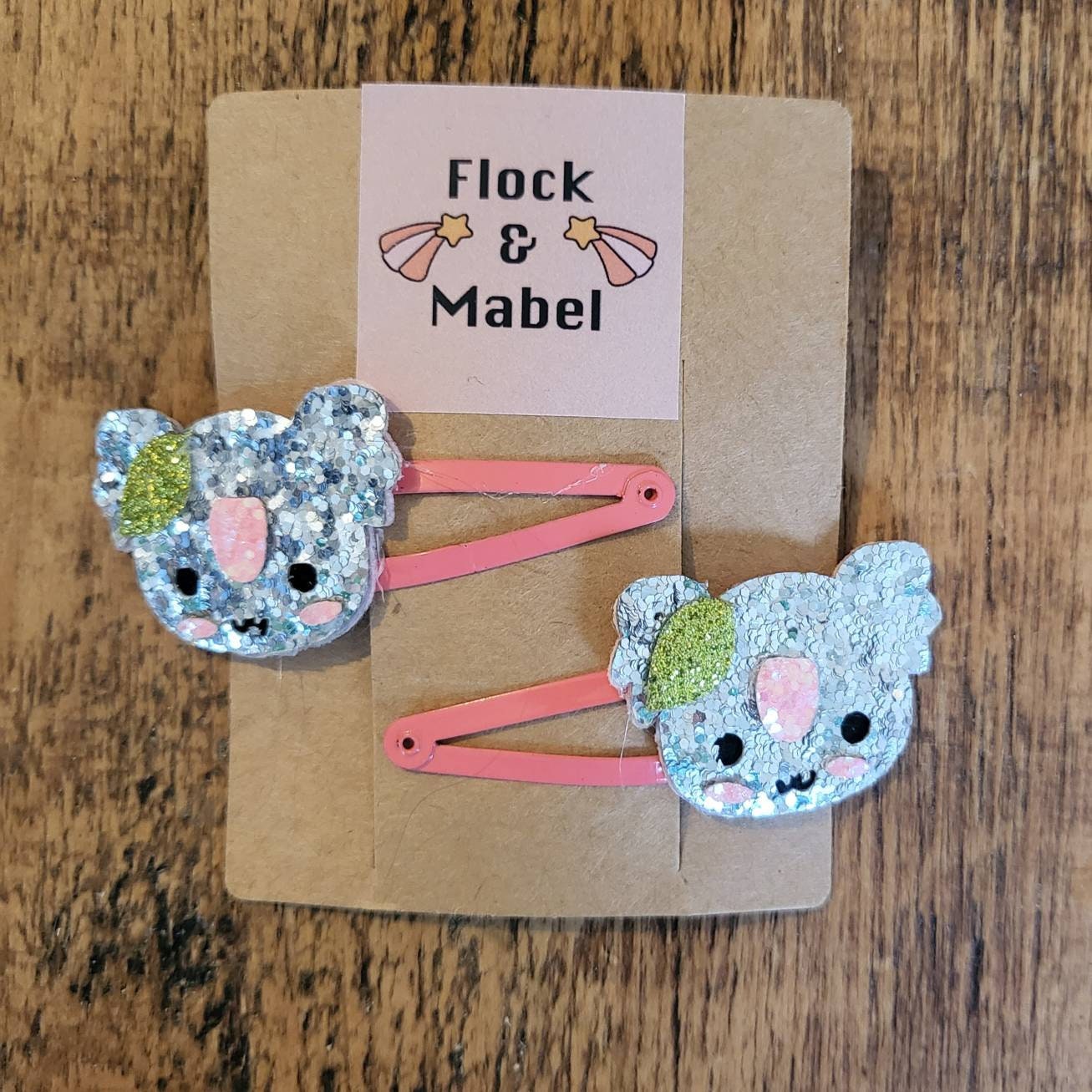 Animal Kids Hair Set, Kids Sparkly Hair Clips, Pink Flamingo Hair Clips ...