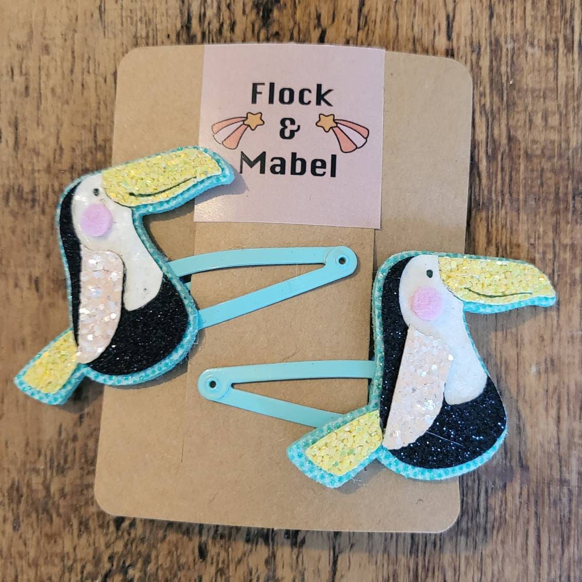 Animal Kids Hair Set, Kids Sparkly Hair Clips, Pink Flamingo Hair Clips ...