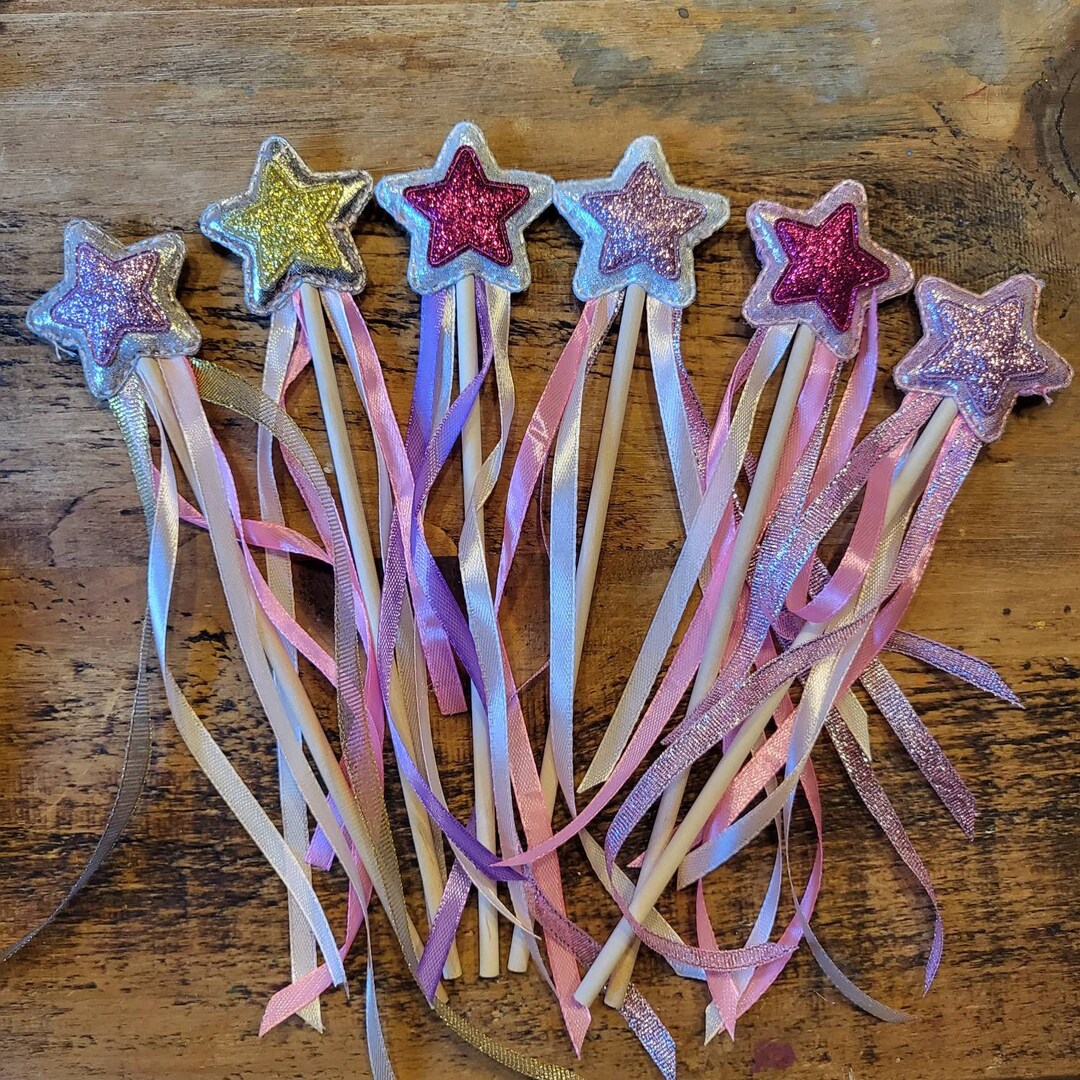 Sparkle Magic Fairy Wand | Princess Wand | Flower Girl Wand | Flower ...