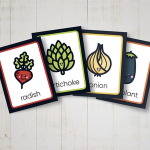 Printable Vegetables Flashcards for Kids - Vegetables Cards to Learn ...