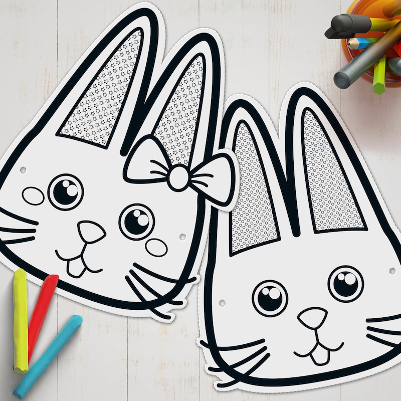 Easter Bunny Masks - Etsy