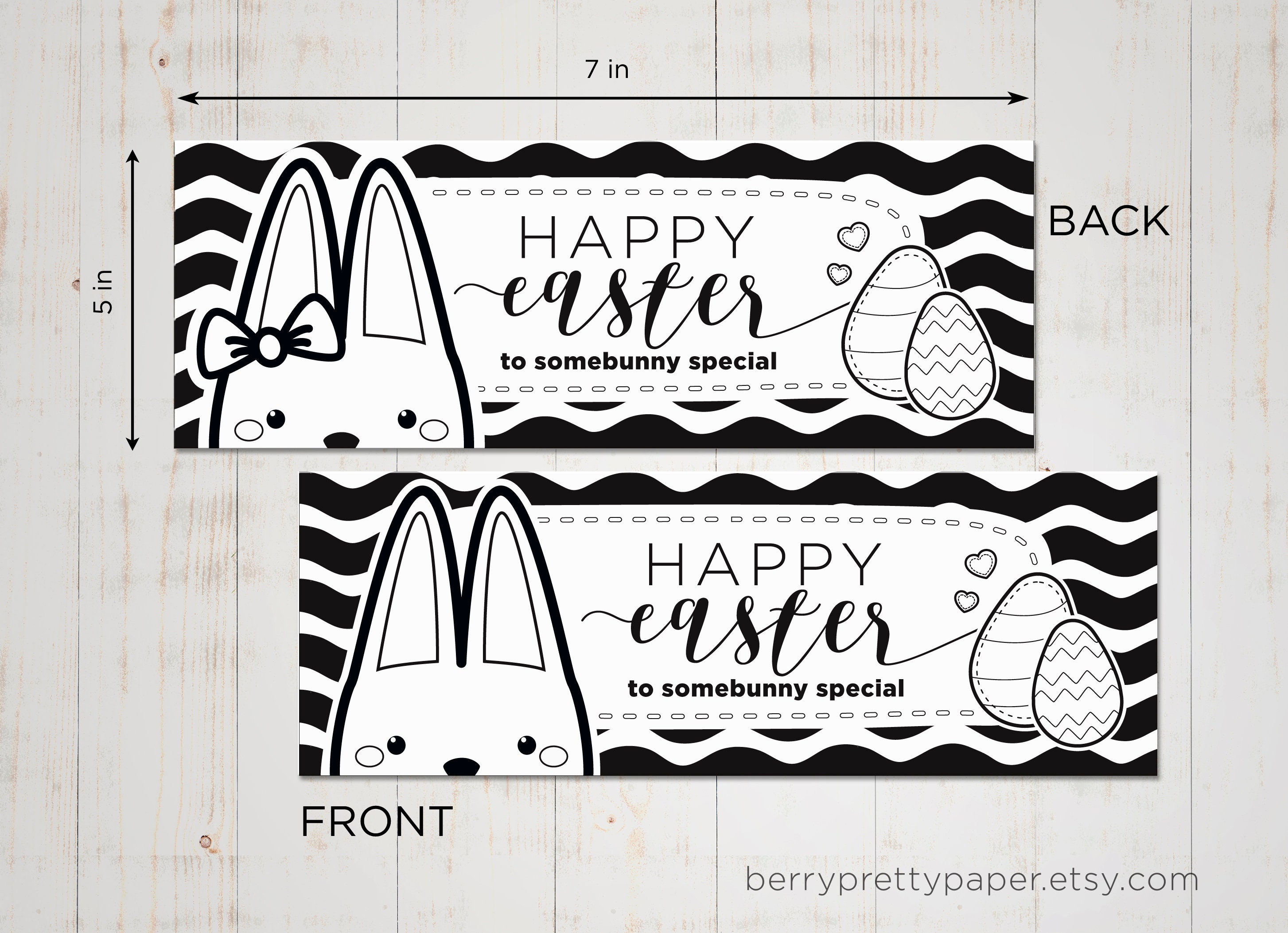 Easter Printable Bag Topper, Easter Diy Coloring Treat Bag Toppers ...