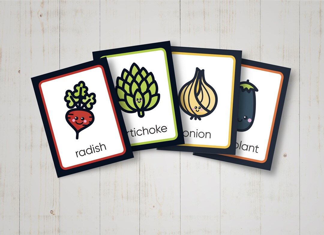 Printable Vegetables Flashcards for Kids - Vegetables Cards to Learn ...