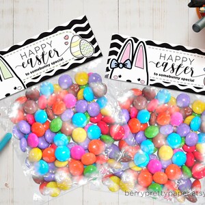 Easter Printable Bag Topper, Easter Diy Coloring Treat Bag Toppers ...