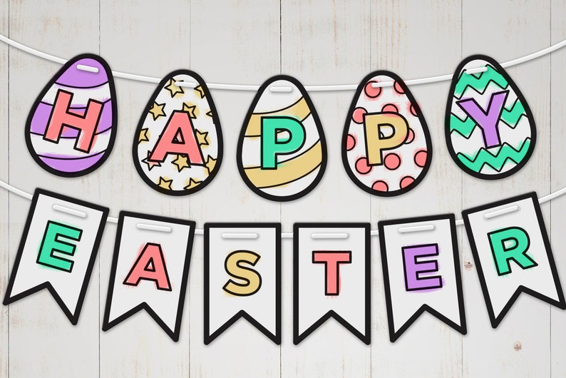 Easter Diy Printable Easter Decorations, Easter Printable Coloring ...