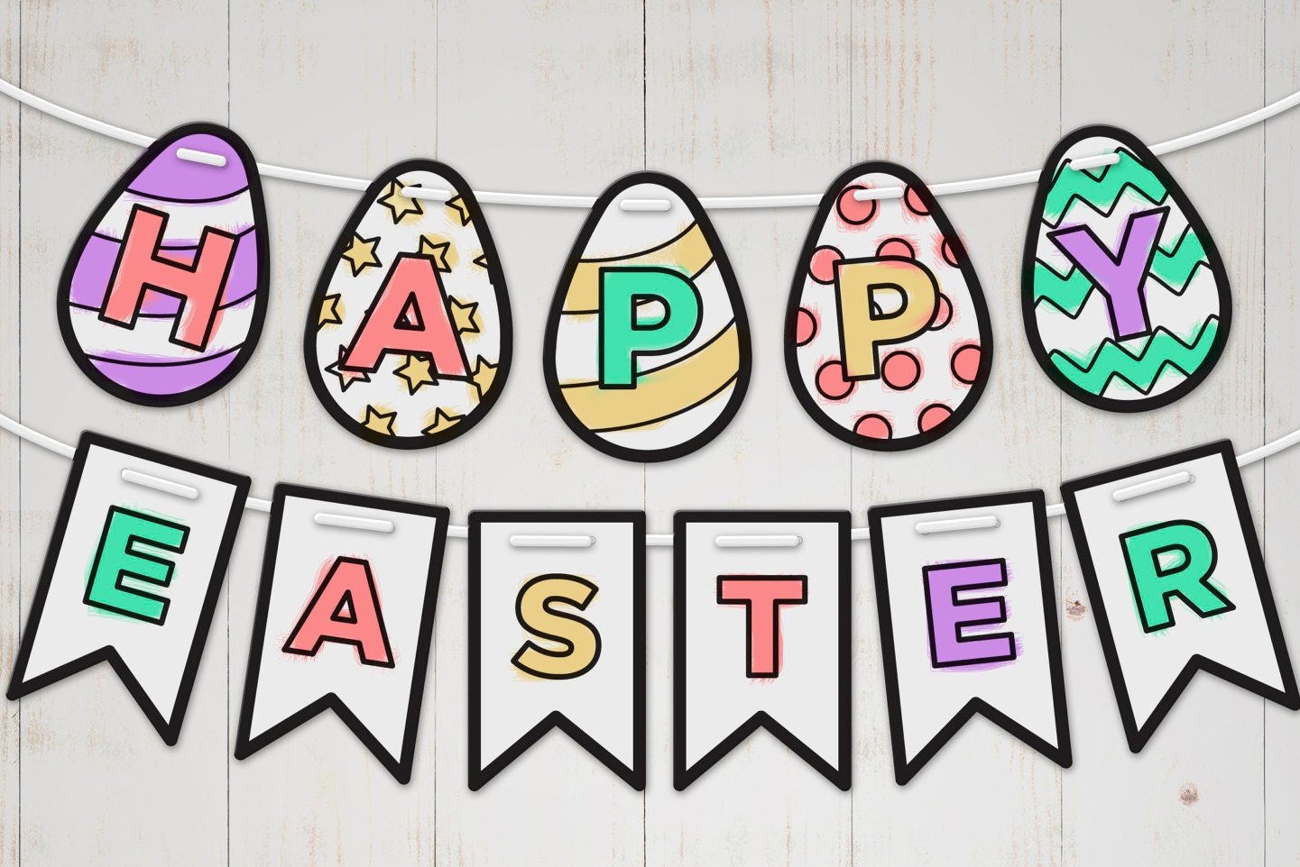 Easter Diy Printable Easter Decorations, Easter Printable Coloring ...